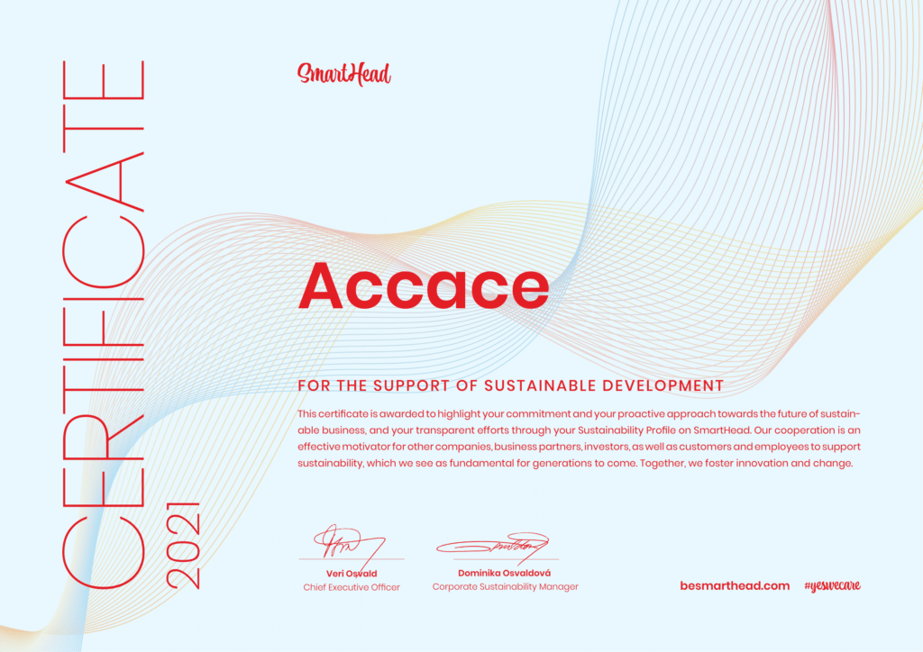 Accace Slovakia earns a certificate for transparent communication and ...