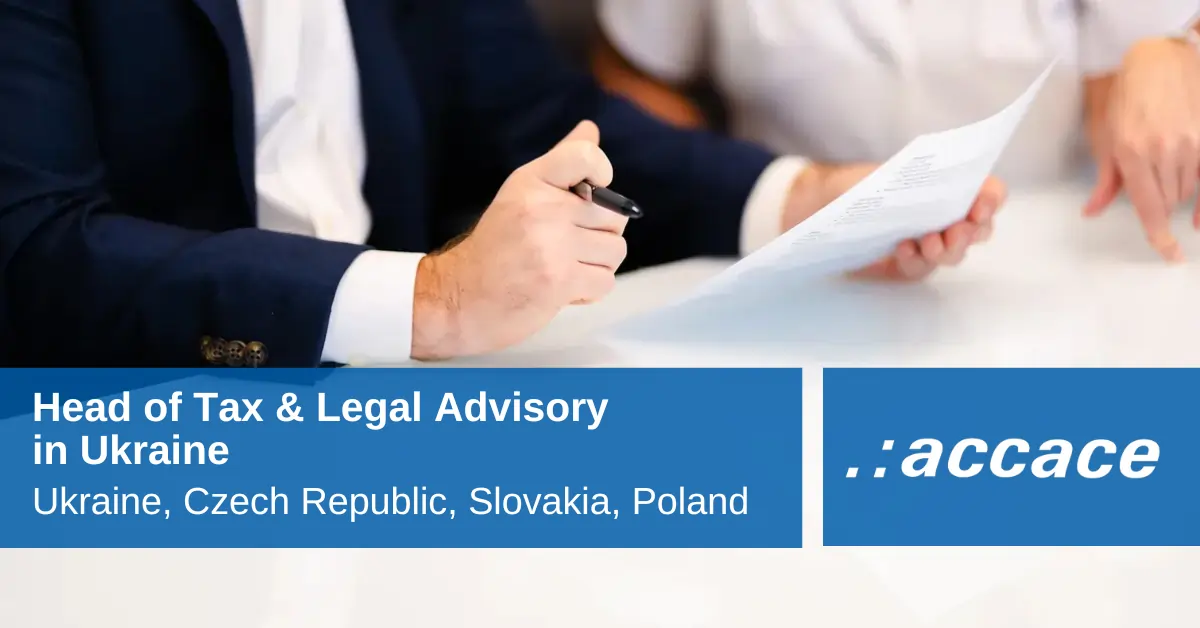 Head of Tax & Legal Advisory in Ukraine - Accace